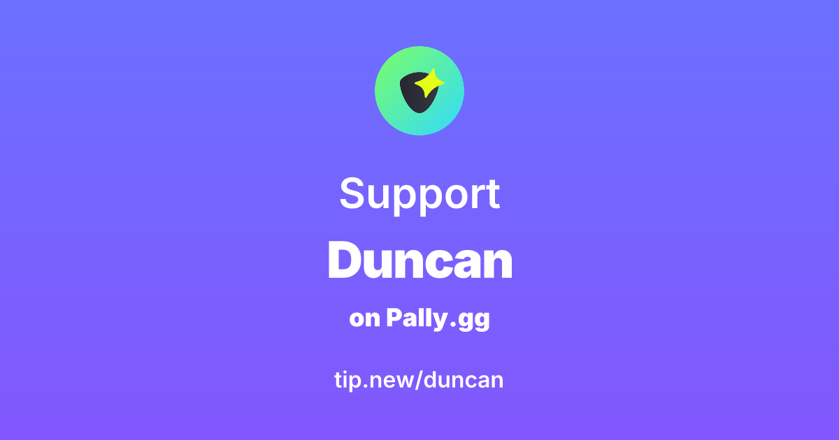 Send support to Doneer aan Duncan's mods | Pally.gg - Where creators ...
