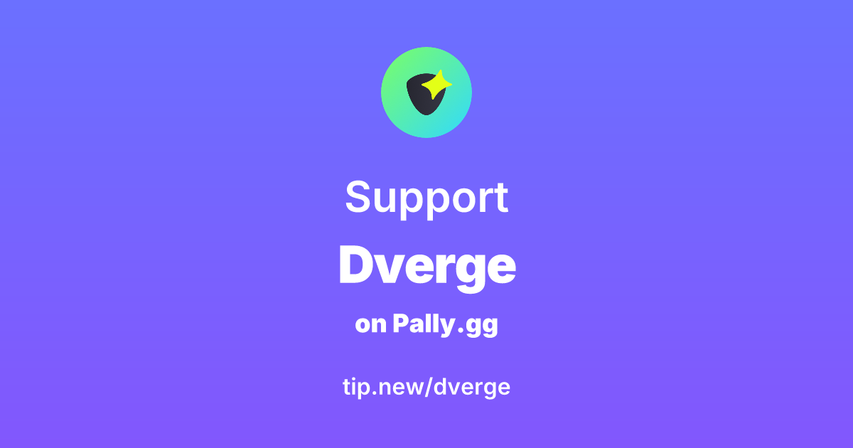 Send support to Dverge | Pally.gg - Where creators and their teams get paid