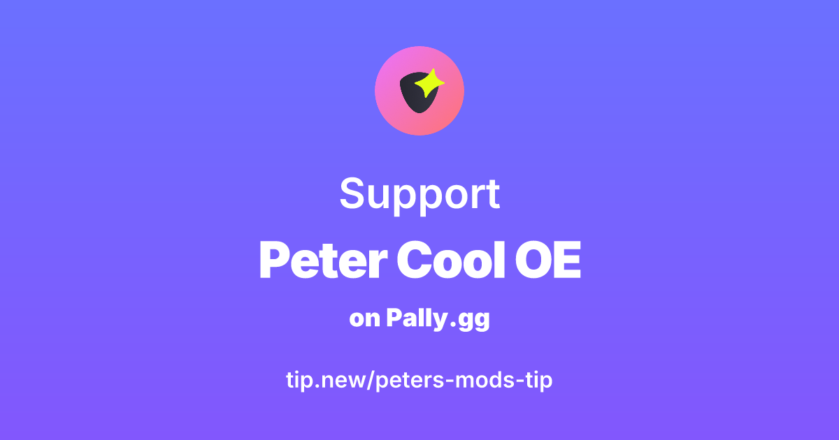 Send support to Peter's Mod's Tip Page | Pally.gg - Where creators and ...